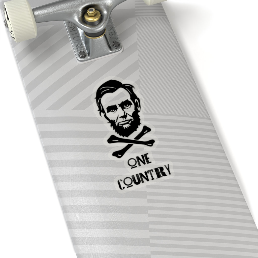 One Country One Destiny Lincoln Crossbones Sticker Multiple Sizes ...