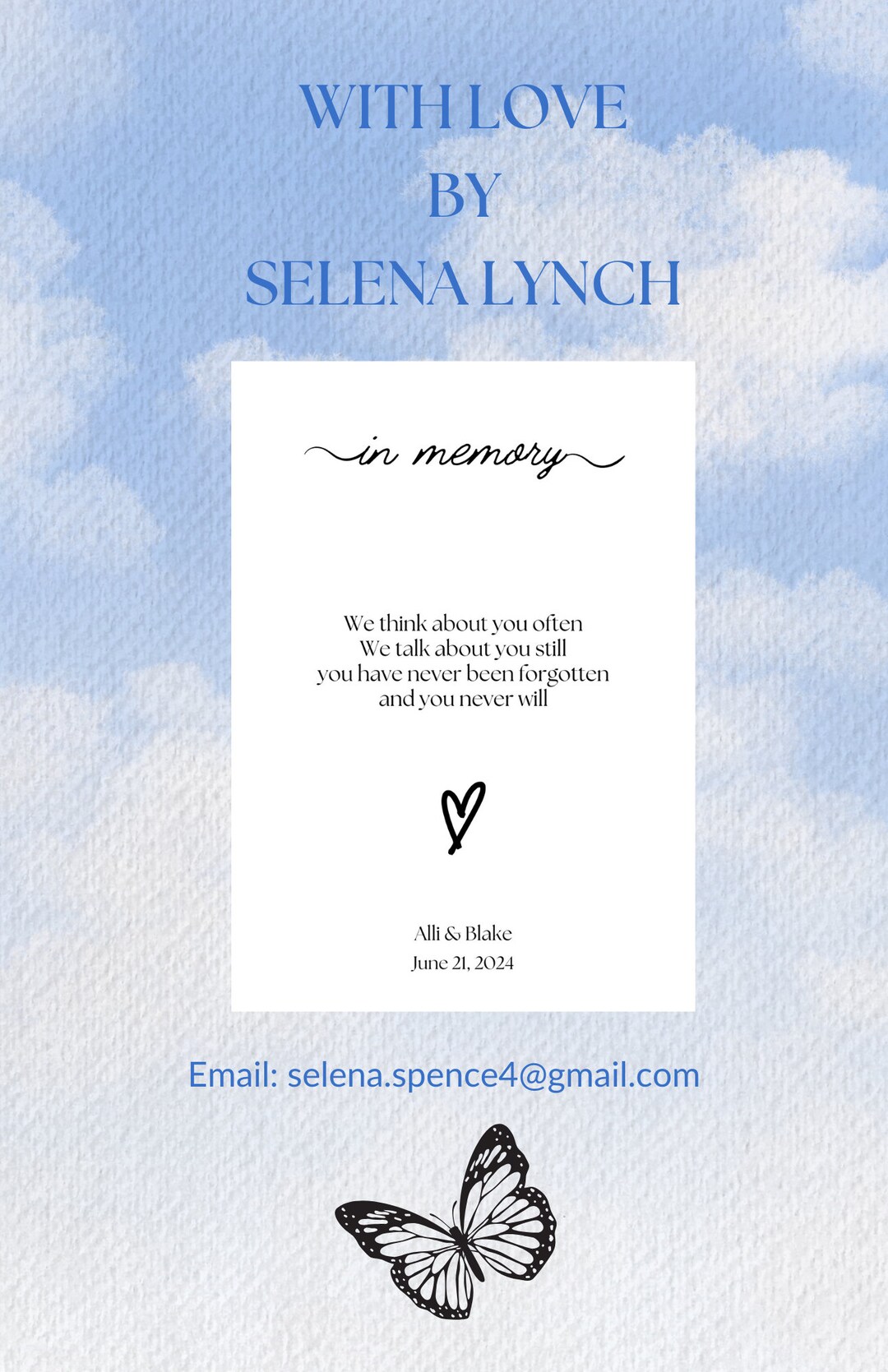 Memorial Sign/ Template for Wedding - Etsy