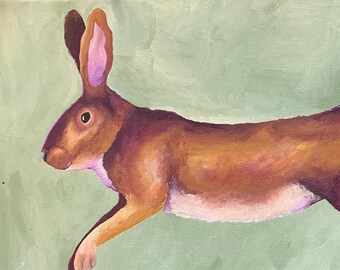 Leaping Rabbit | Etsy