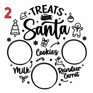 Santa & Reindeer- Night Before Christmas Cookie Tray - Etsy