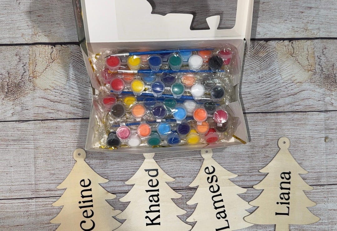 DIY Personalized Christmas Ornament Paint Kit - Etsy