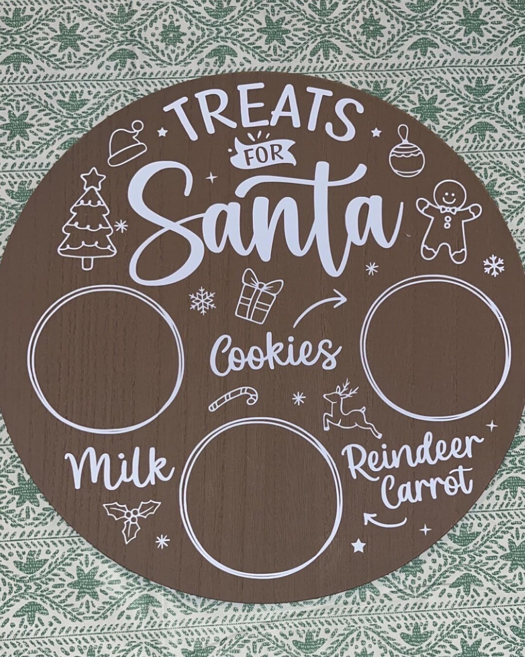 Santa & Reindeer- Night Before Christmas Cookie Tray - Etsy