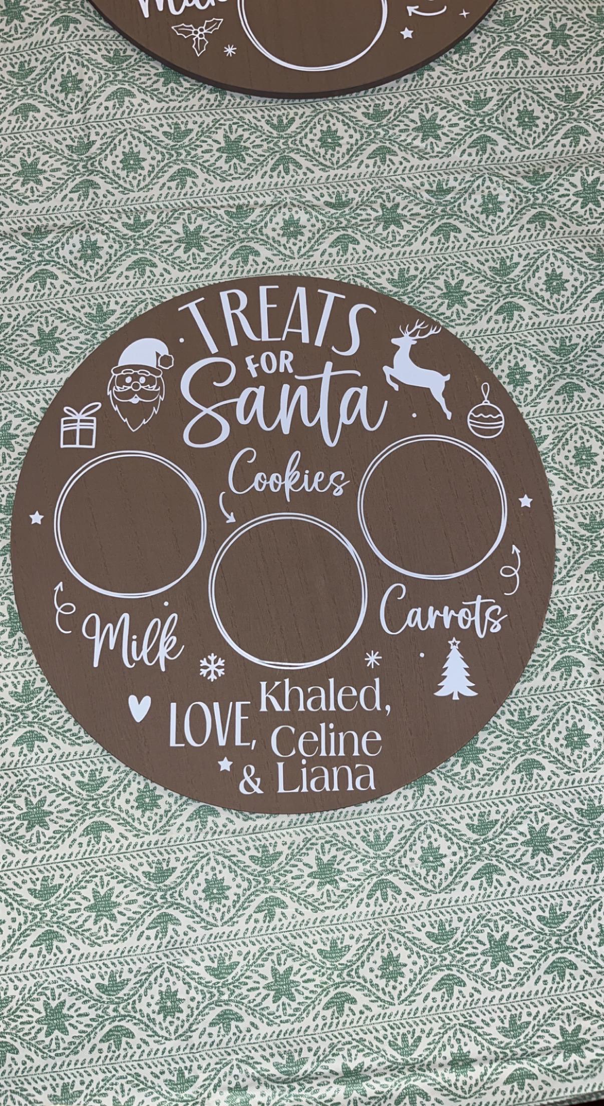 Santa & Reindeer- Night Before Christmas Cookie Tray - Etsy
