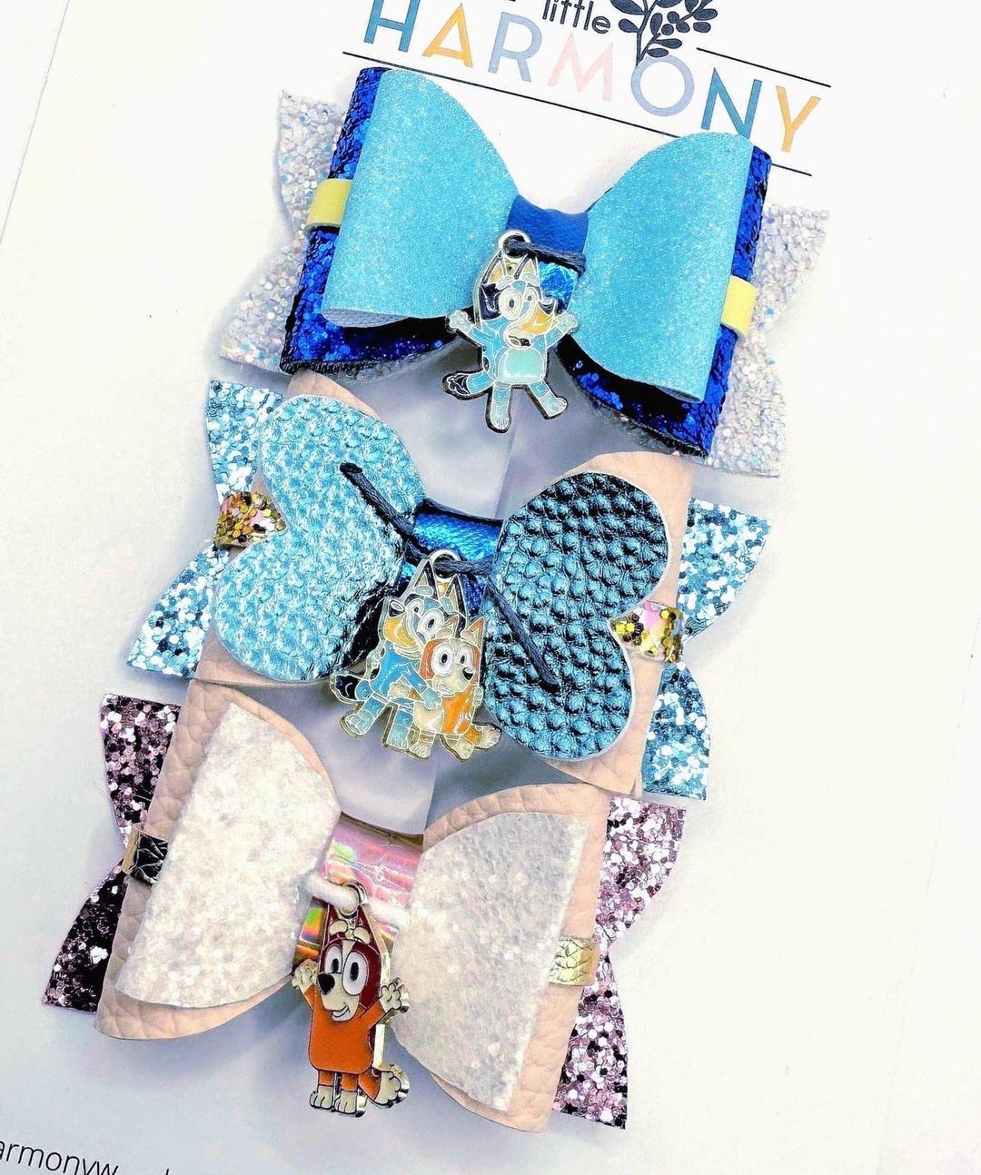 Bluey and Bingo Hair Bows: Character Hair Clips - Etsy