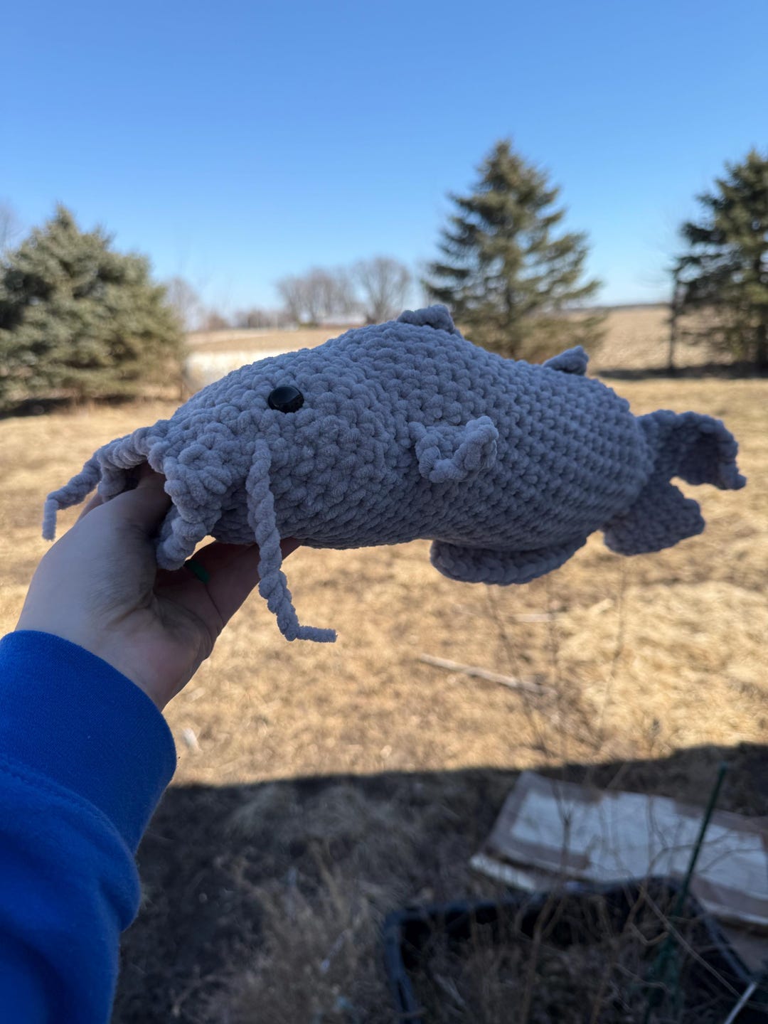 Super Soft Large Stuffed Crocheted Catfish. - Etsy