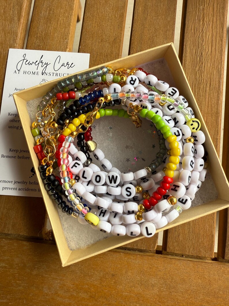 Set of 12 Billie Eilish - Hit Me Hard and Soft Album Deluxe Bracelets ...