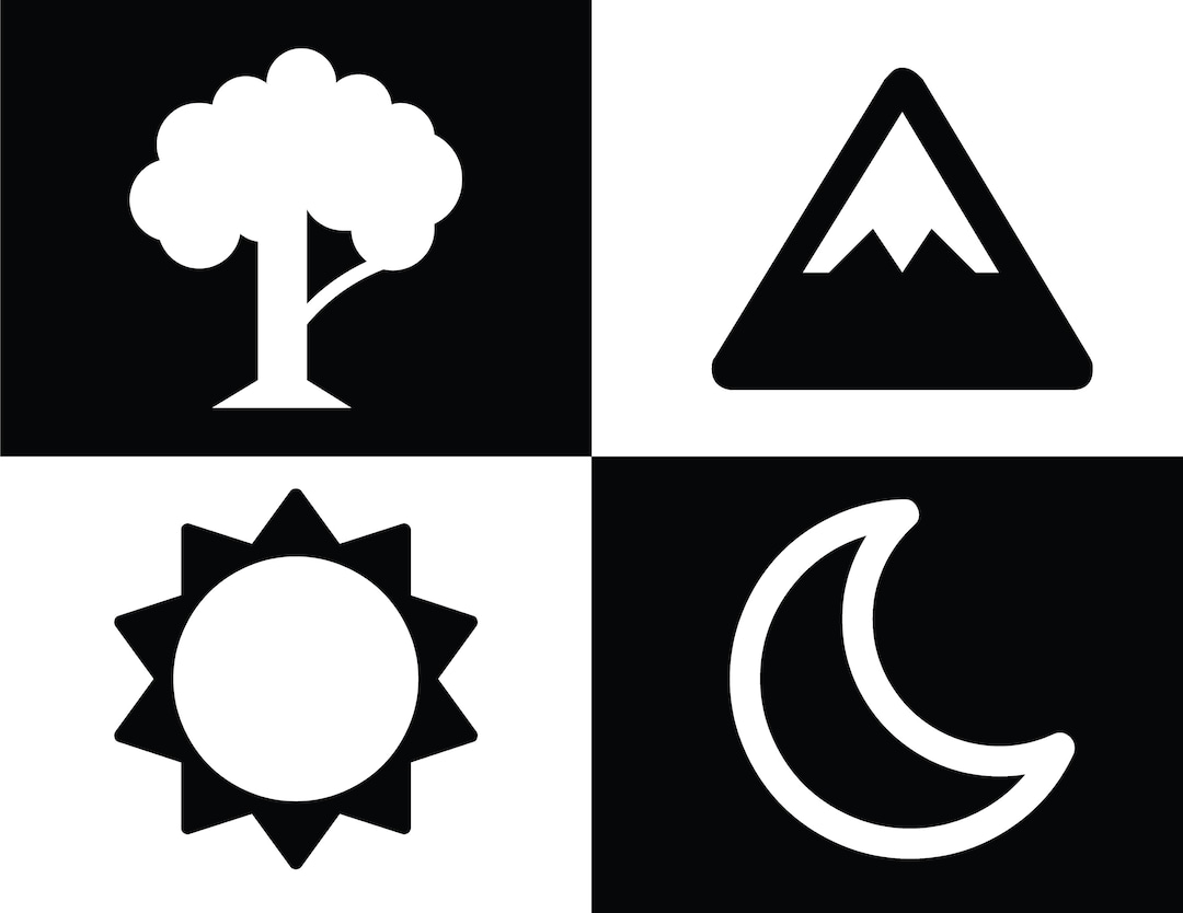 High Contrast black and White for Newborn Baby Development Outdoors ...