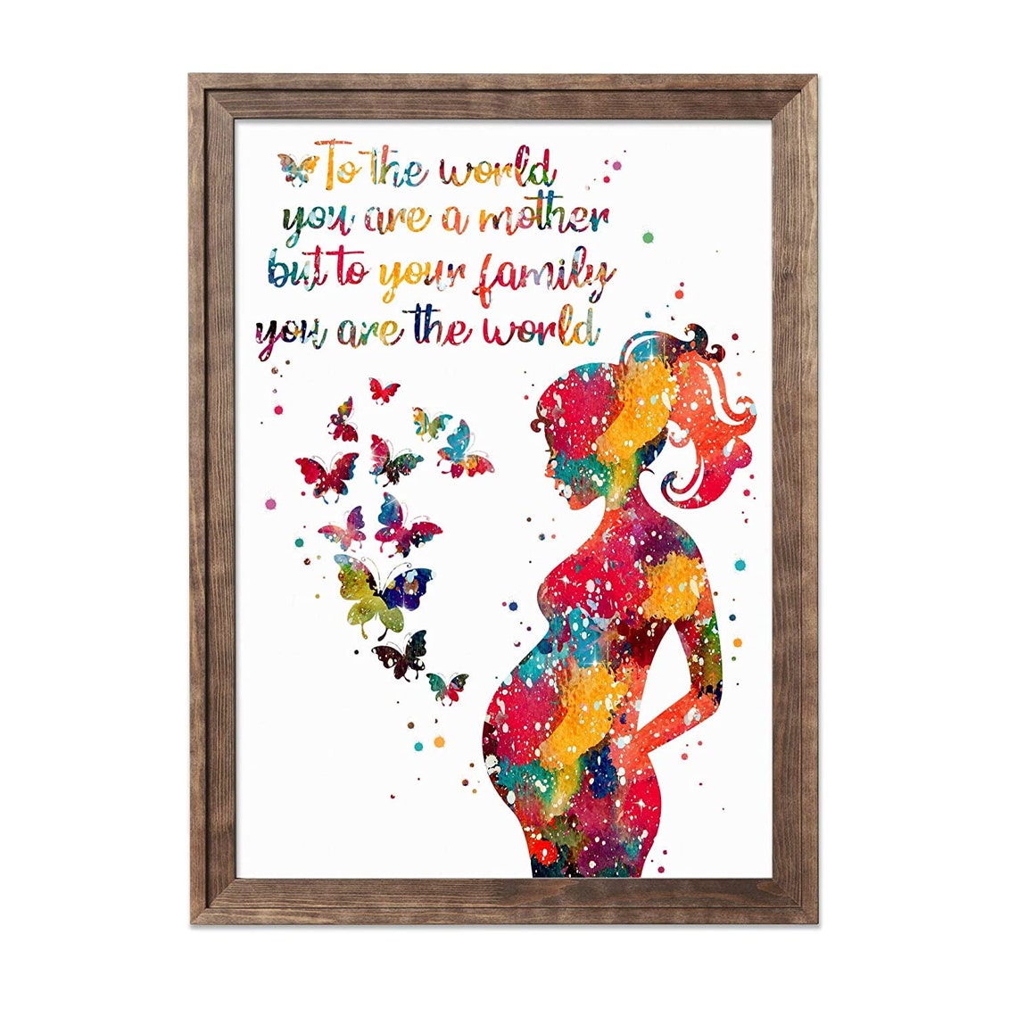 Maternity Watercolor Print Set Pregnancy Wall Art Baby's - Etsy