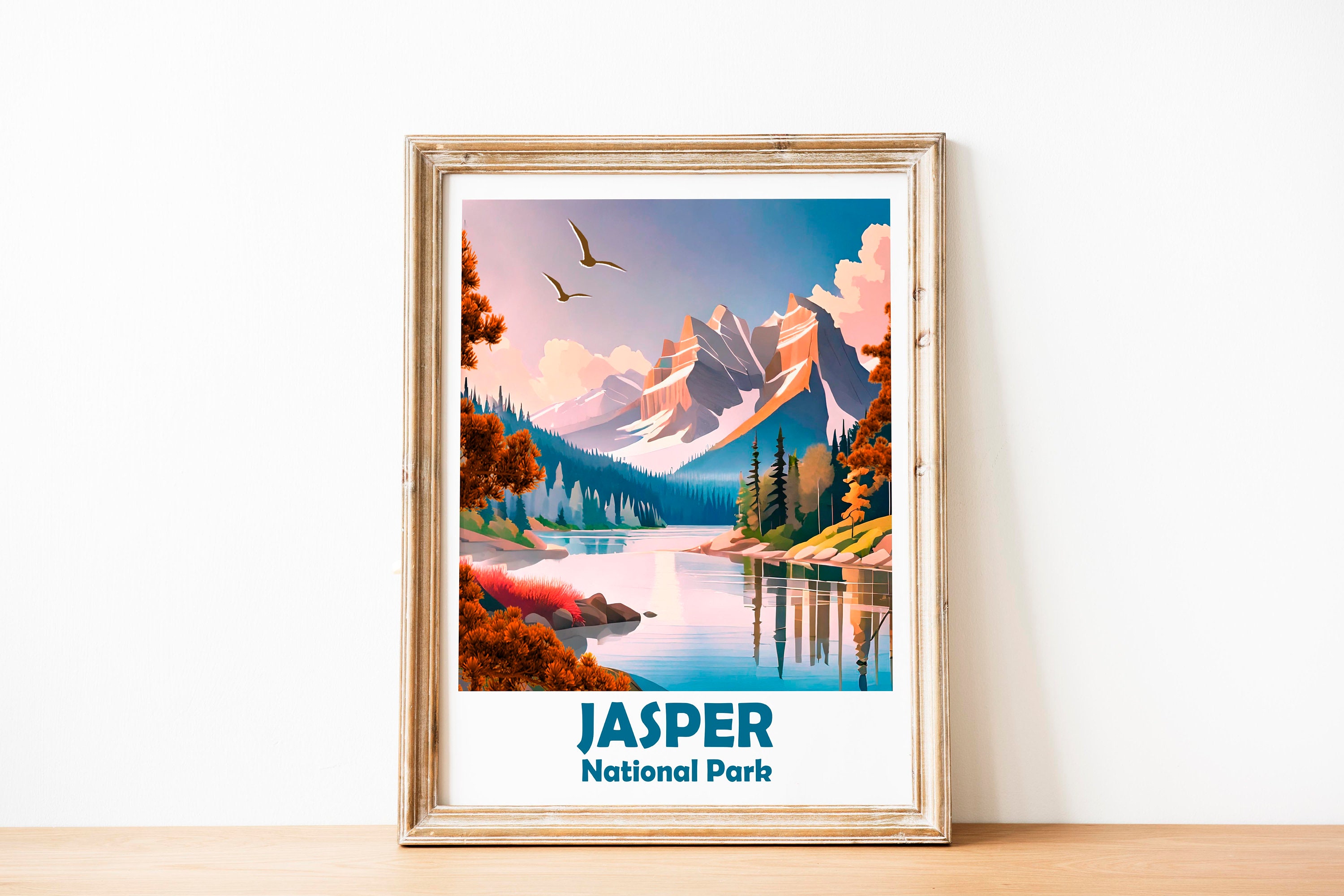Jasper Travel Poster National Park Wall Decor Canada Room Art - Etsy
