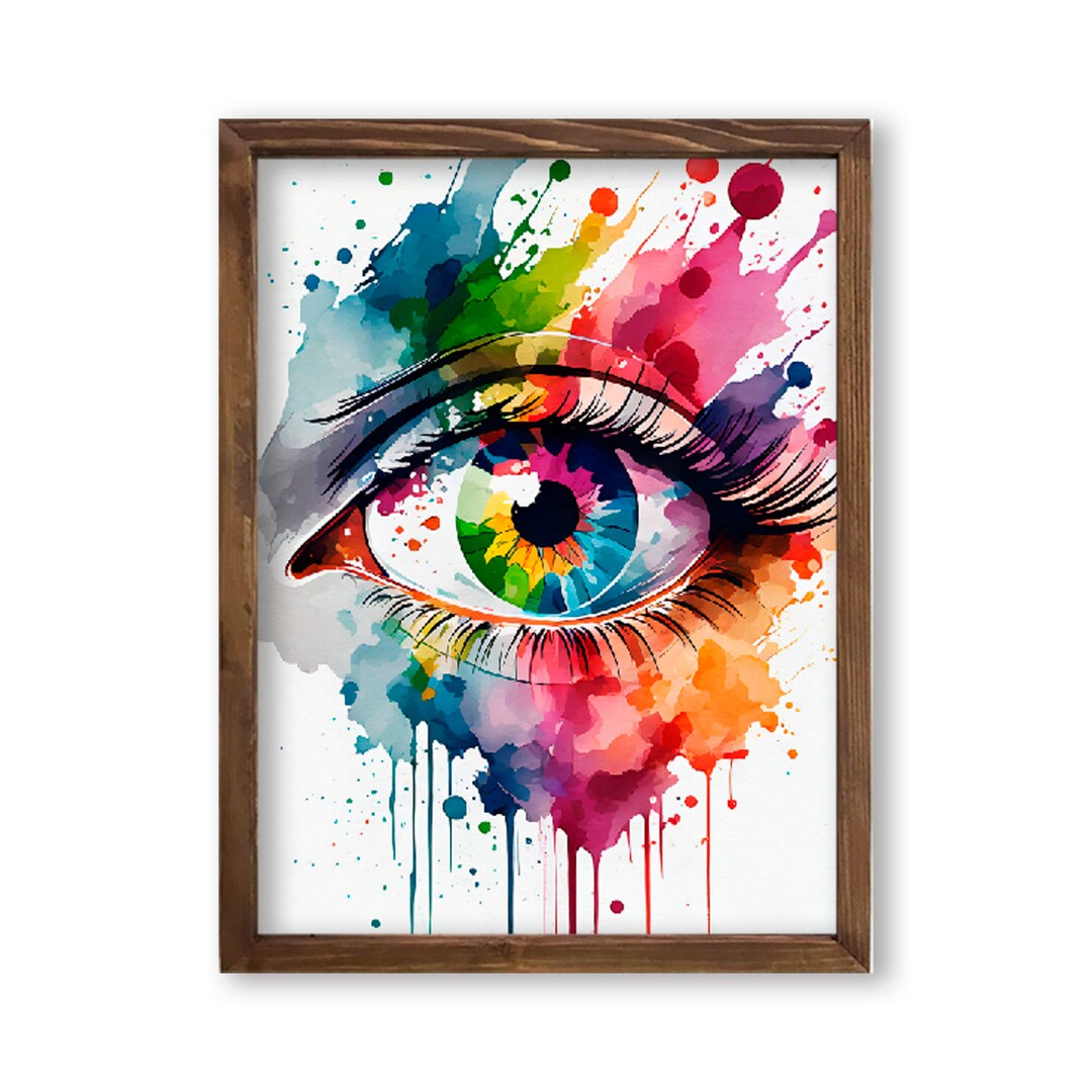 Human Eye Anatomy Watercolor Art Human Iris and Pupil Structure Office ...