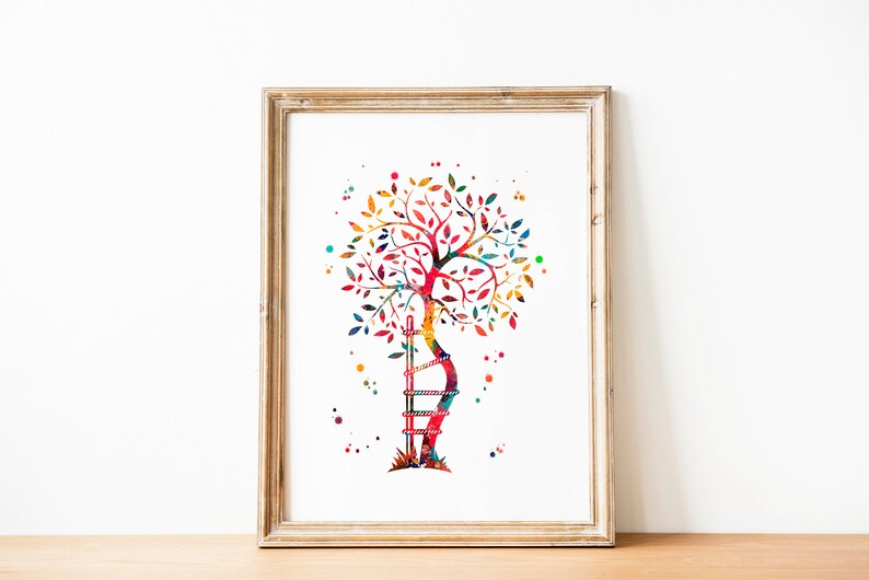 Crooked Tree Orthopedic Symbol Watercolor Print Medical Symbol - Etsy