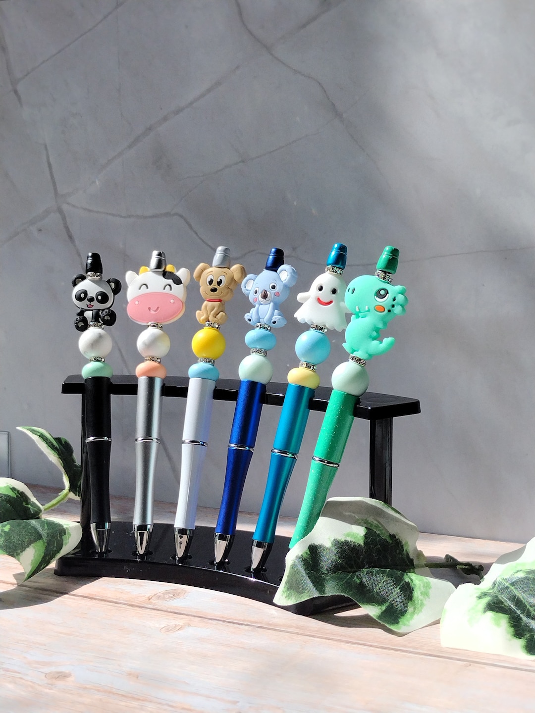 Beaded Animal Pens/silicone Beaded Pens/ballpoint Pens/strawberry Pen ...