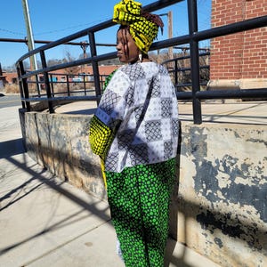 Africa Print Long Dress/ankara Handmade Buba Dress/ Large Pocket Style ...