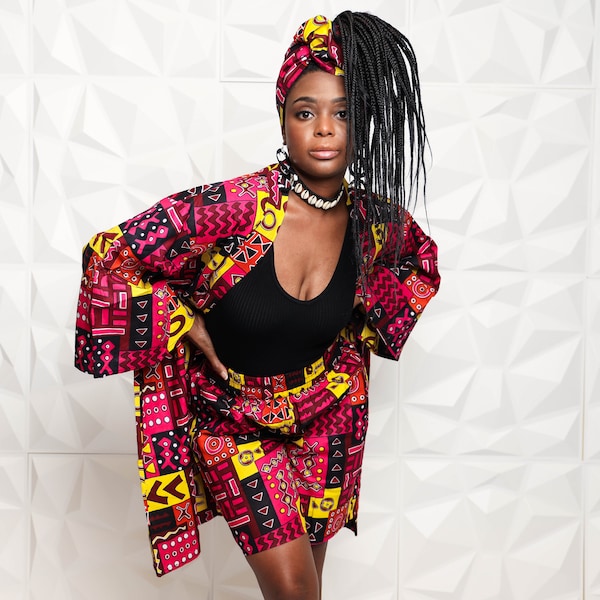 African Print Shorts - Etsy