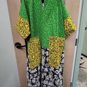 Africa Print Long Dress/ankara Handmade Buba Dress/ Large Pocket Style ...