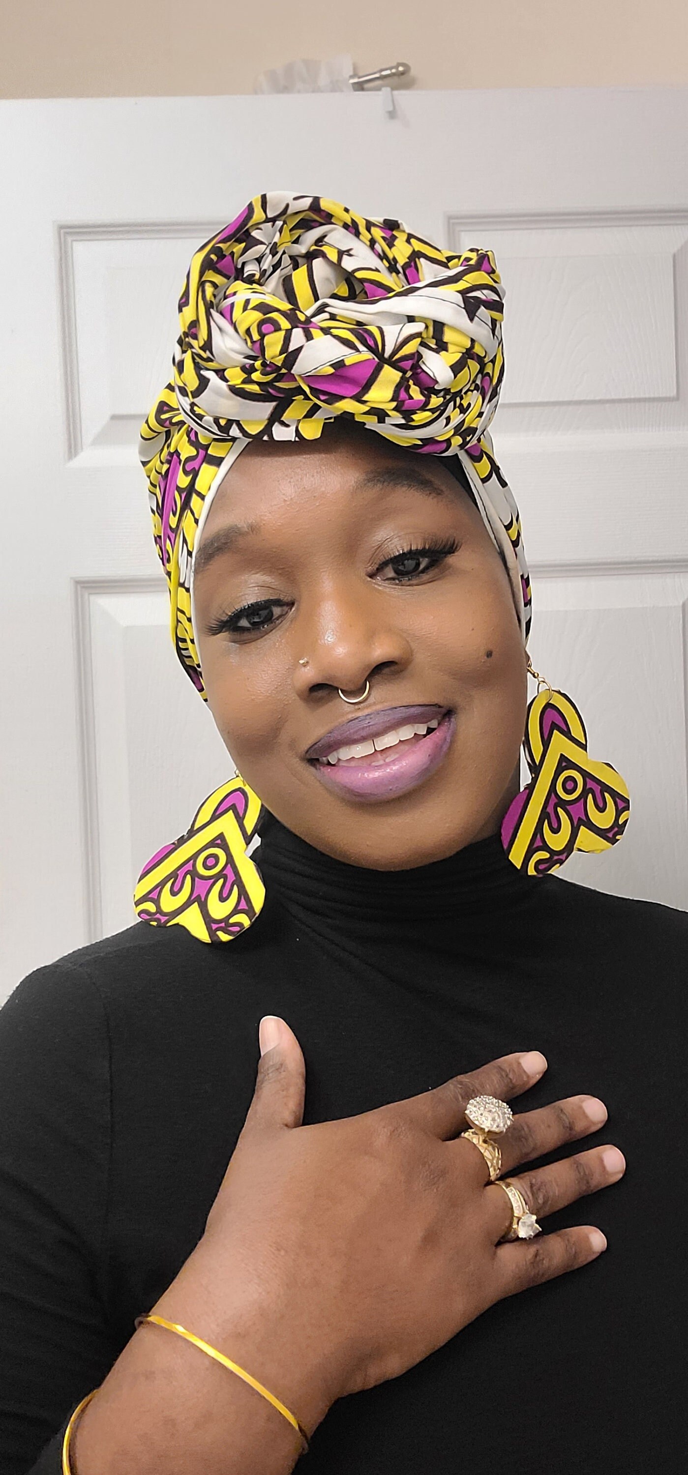 African Handmade Jewelry Set Women's African Print Ankara - Etsy