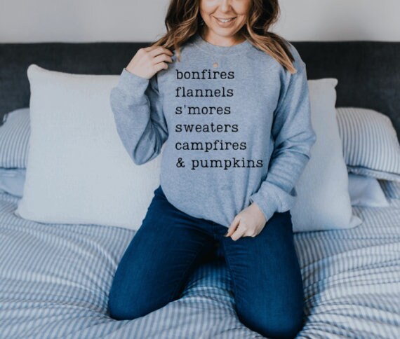 Bonfires, Flannels, S'mores, Sweaters, Campfires and Pumpkins Svg. I ...