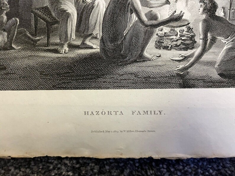 Antique Engraving of hazorta Family Abyssinian Tribe Printed in 1809 - Etsy