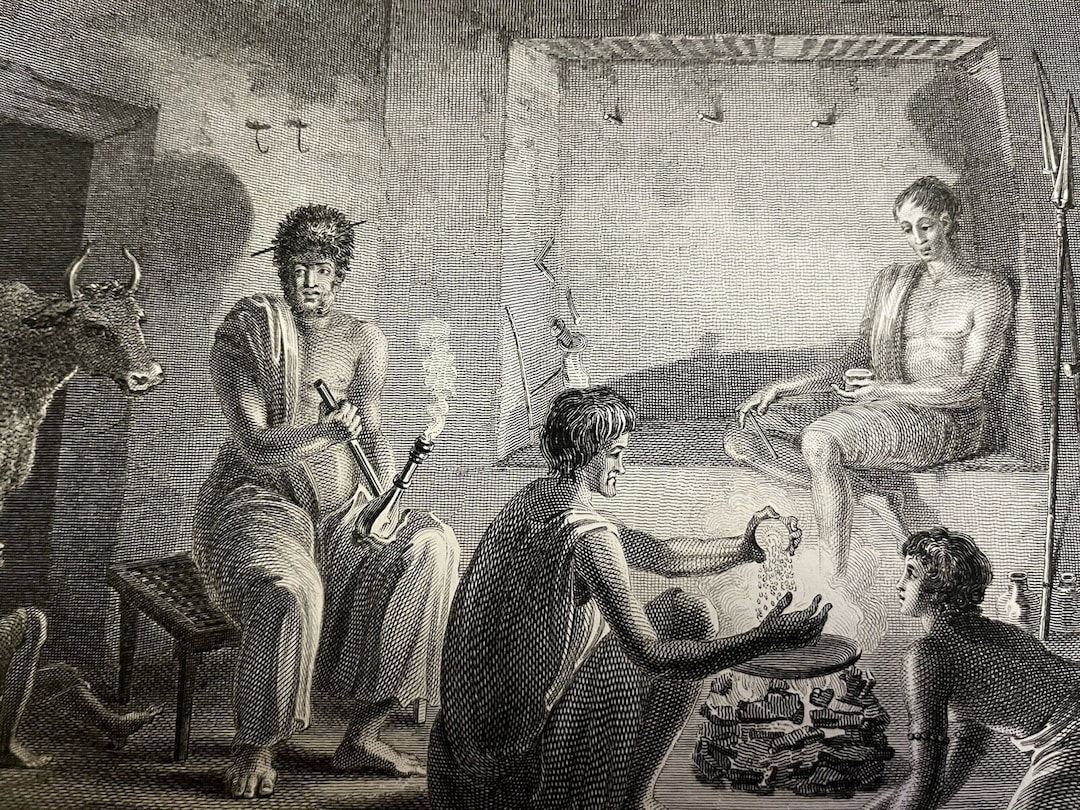 Antique Engraving of hazorta Family Abyssinian Tribe Printed in 1809 - Etsy