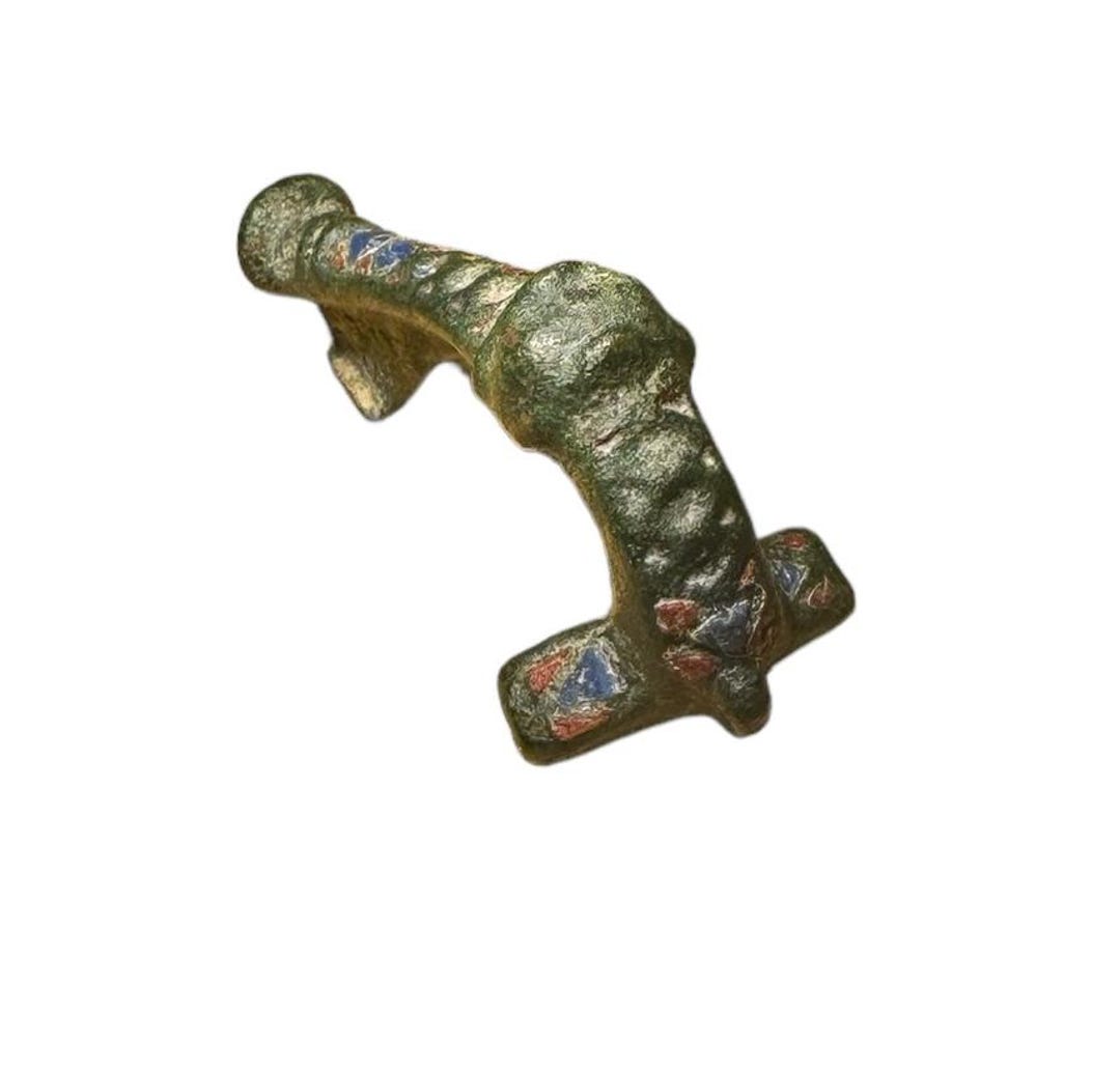 Ancient Romano-british Celtic Enamelled 'bow' Type Fibula Brooch, 1st ...