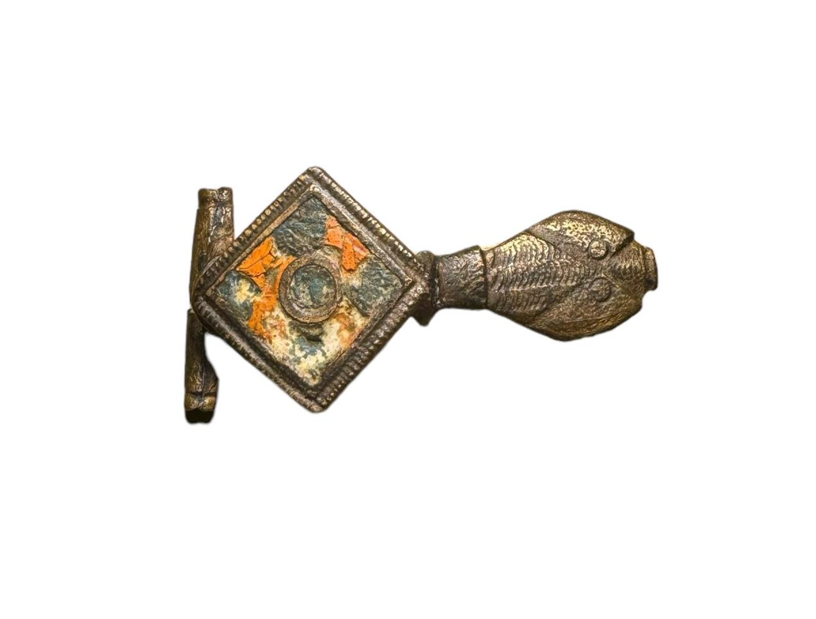 Ancient Romano-british Enamelled 'lozenge' Type Brooch, 1st Century - Etsy
