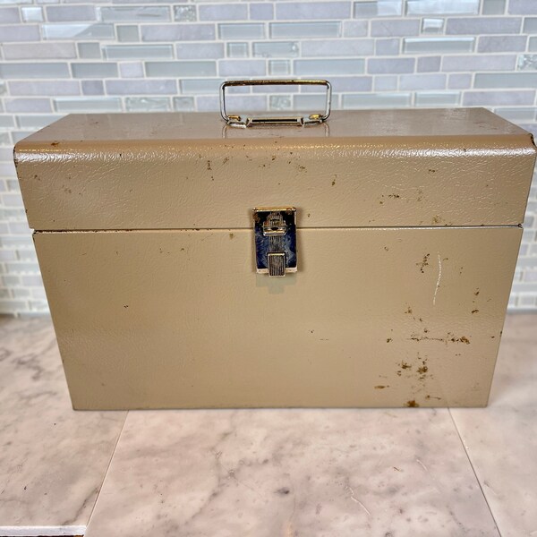 Metal File Box - Etsy