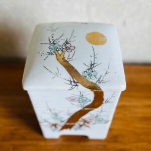 Vintage Japanese Ceramic Jubako Box, Hand Painted 3 Tier Bento Stacking ...