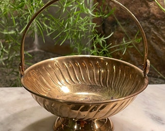 Solid Brass Basket - Etsy