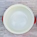 Red Enamel Pot With White Polka Dots, Casserole Skillet Casserole ...