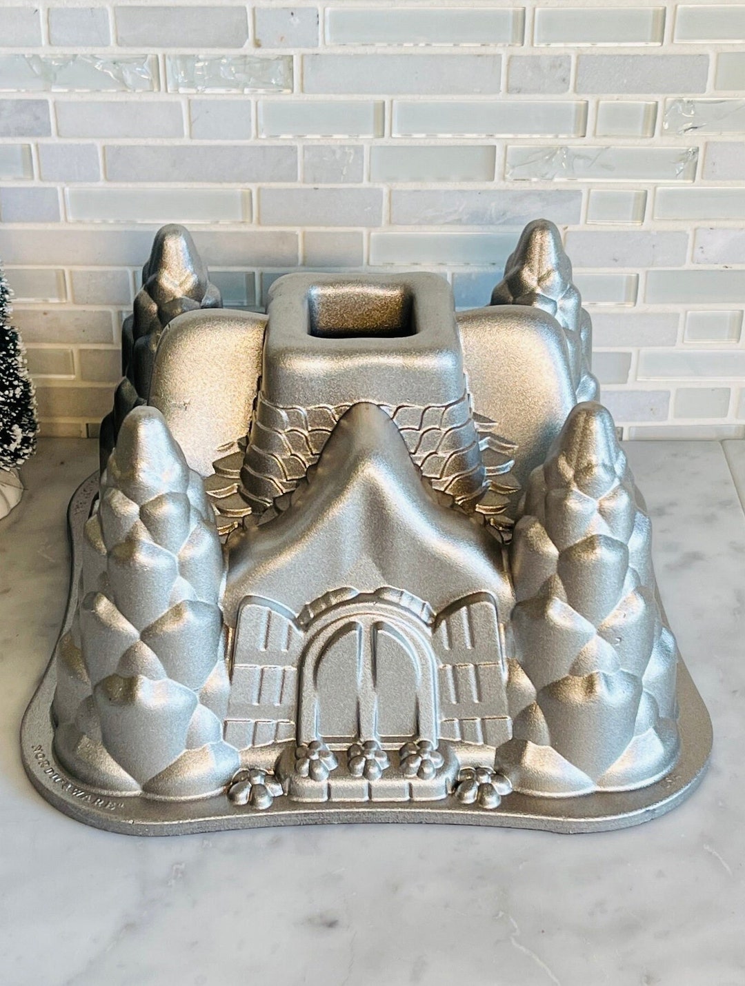 Nordic Ware Fairytale Cottage Bundt Cake Pan Cast Aluminum Princess ...