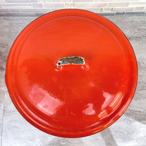 Red Enamel Pot With White Polka Dots, Casserole Skillet Casserole ...