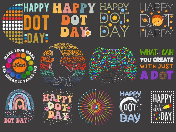 Happy Dot Day SVG Dot Day PNG Bundle for Cricut and - Etsy UK