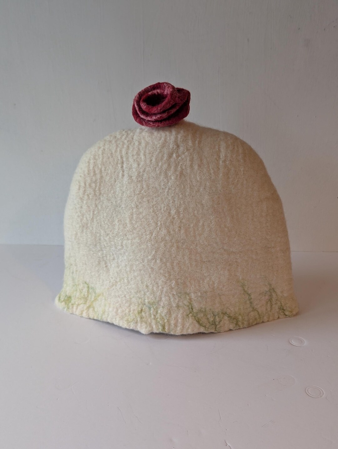 Large Wet Felted Tea Cosy - Pink Rose Cosy - Unique Gift for Tea Lover ...