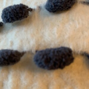 Large Wet Felted Tea Cosy Blue Fluffy Bobbles on White Unique Gift for ...