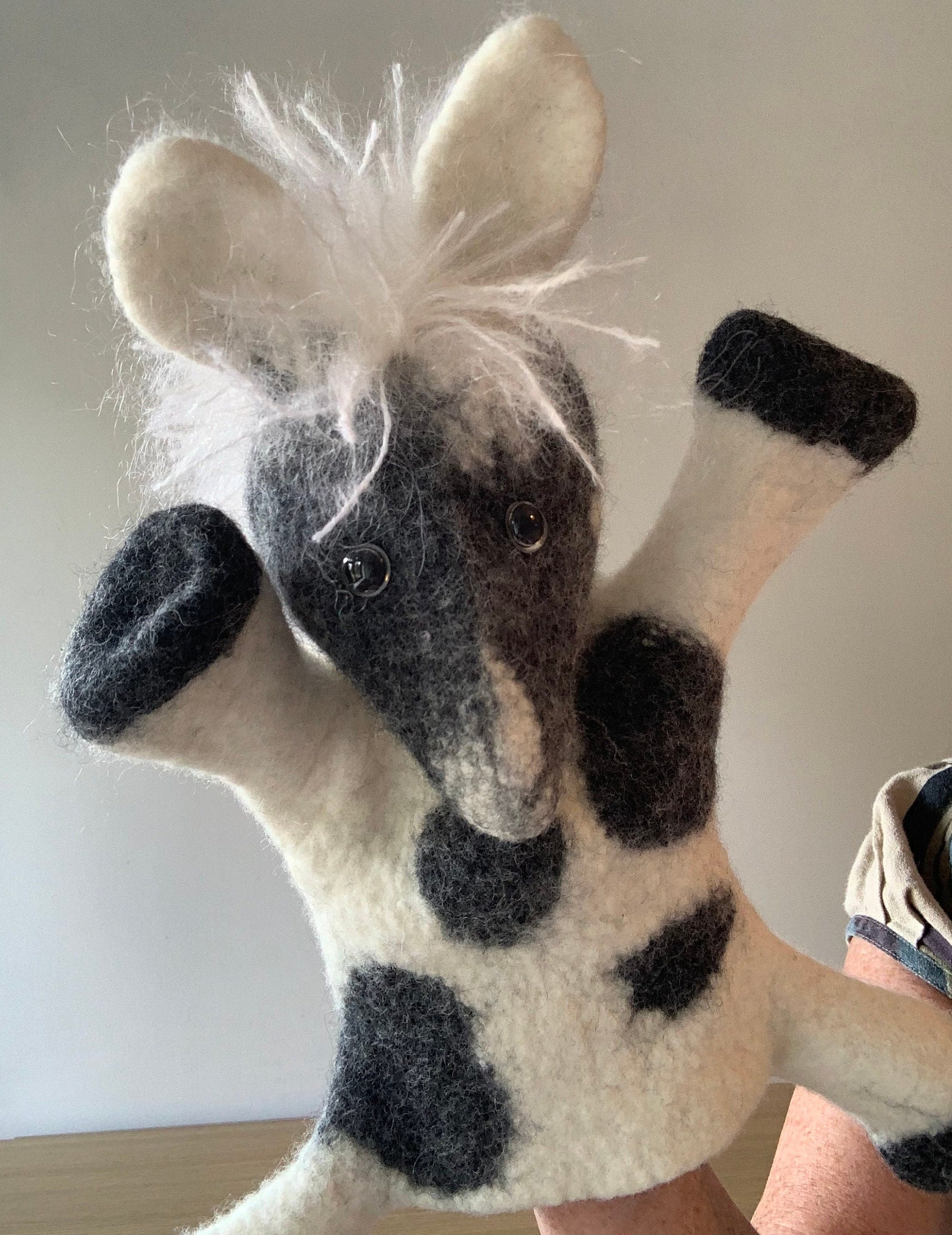 Glove Puppet Horse Wet Felted Hand Puppet Interactive - Etsy
