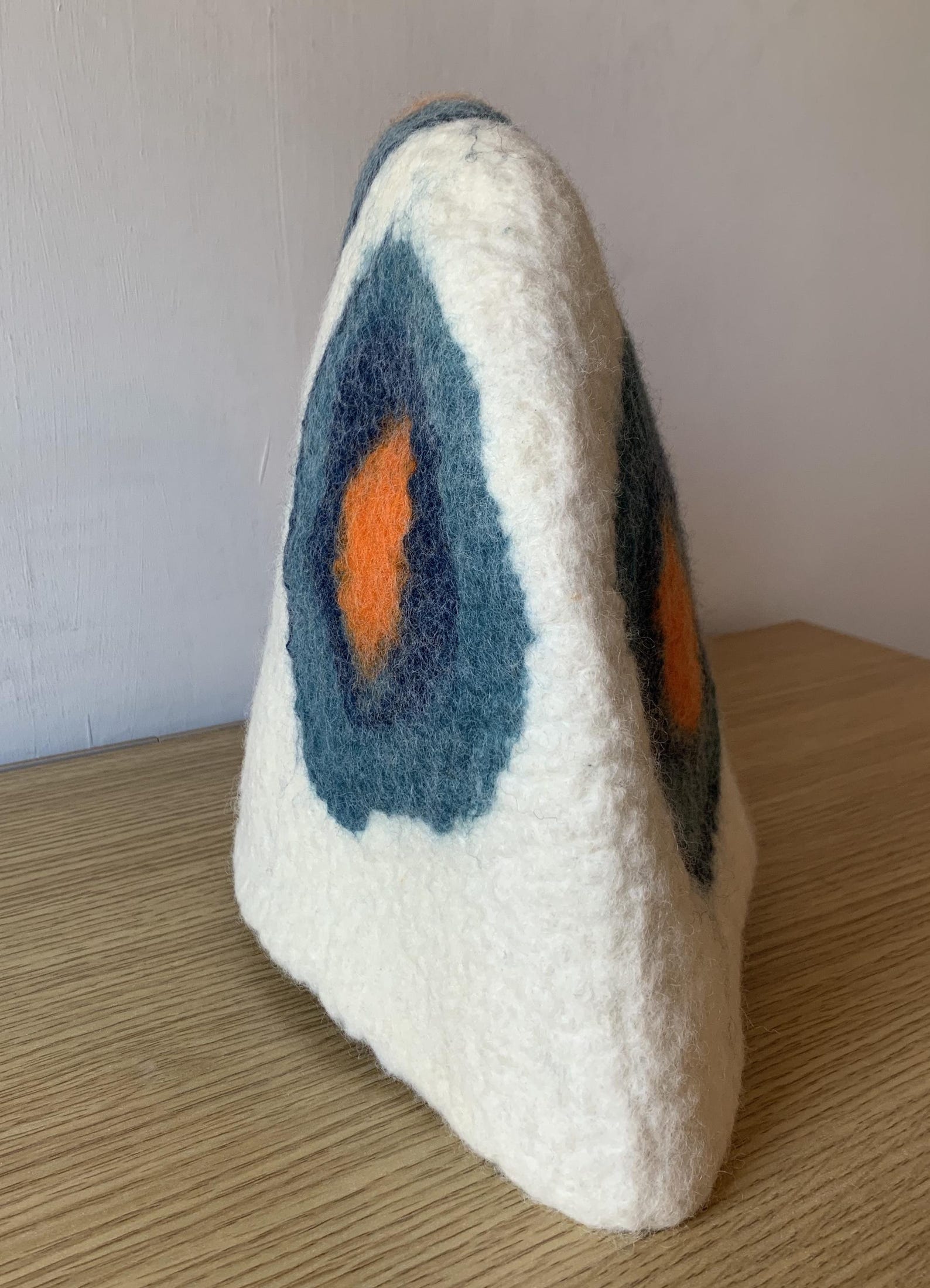 Large Wet Felted Tea Cosy - Blue Abstract Flowers - Unique Gift for Tea ...