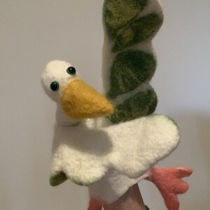 Glove Puppet - Bird - Wet Felted Hand Puppet, Interactive Children's ...