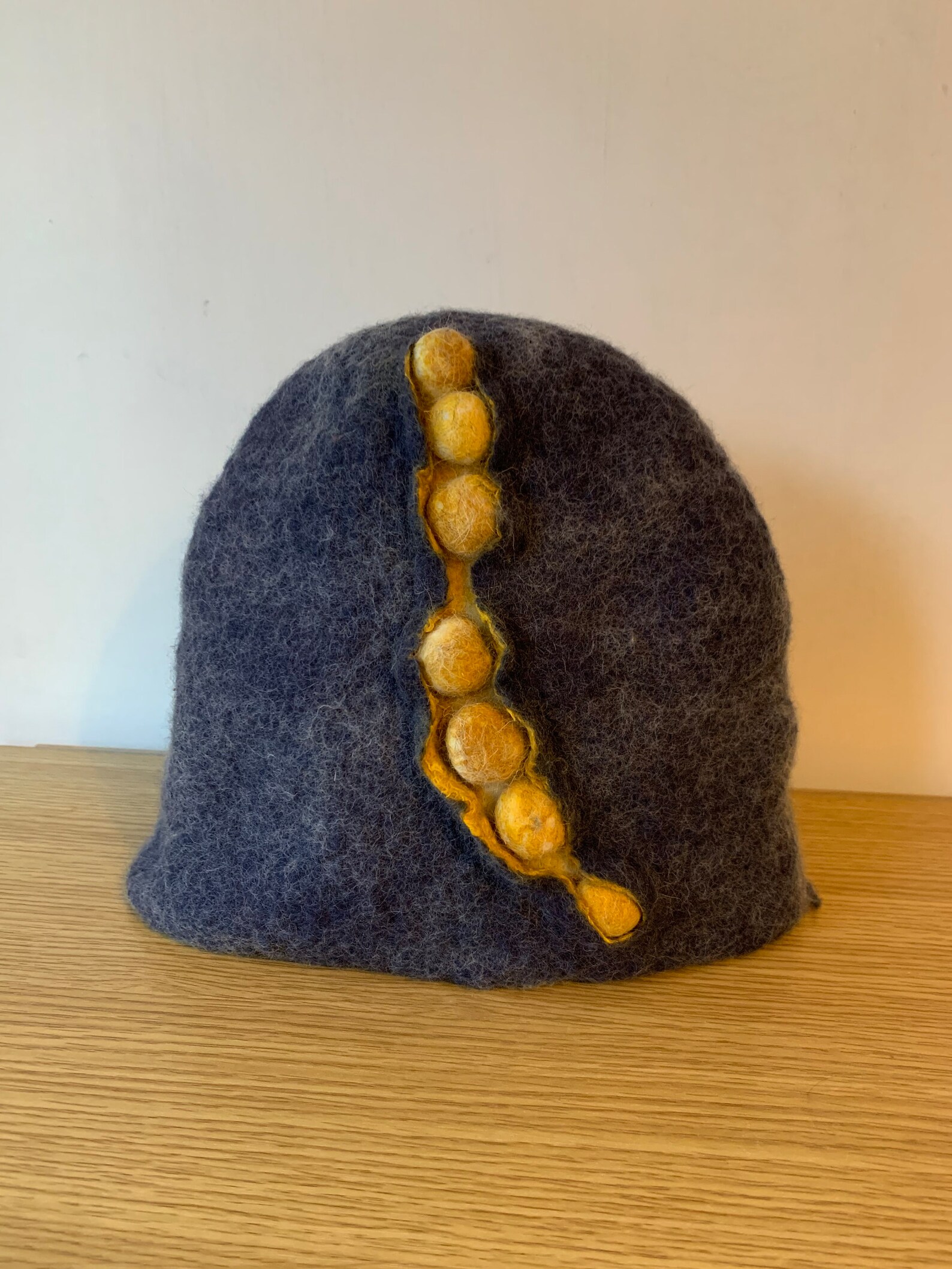 Large Wet Felted Tea Cosy - Blue and Gold - Unique Gift for Tea Lover ...