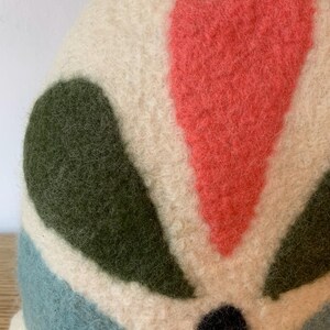 Large Wet Felted Tea Cosy - Pink, Green and Blue - Unique Gift for Tea ...