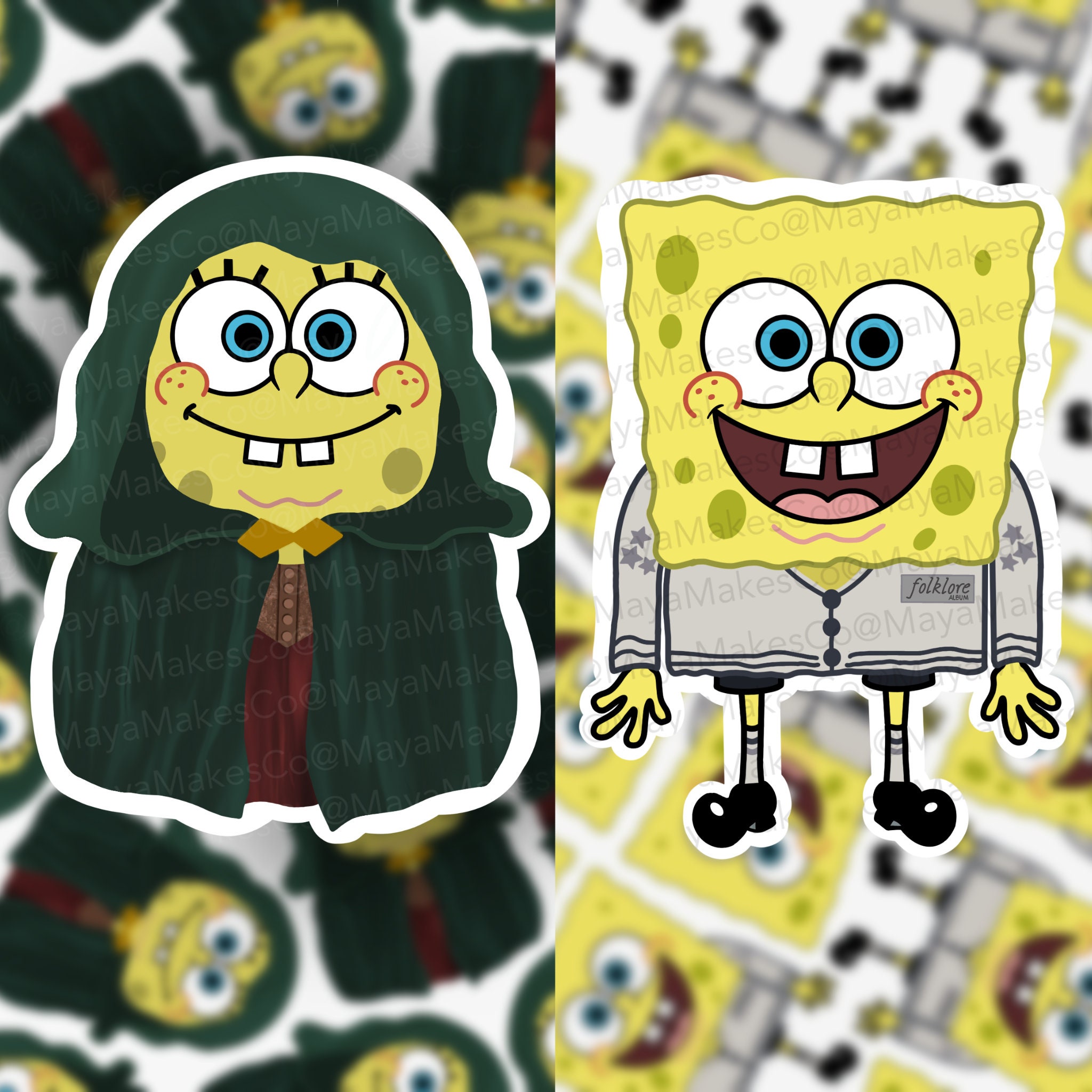 Spongebob x Taylor Swift Kollektion Farbstoff-Cut Aufkleber | Etsy