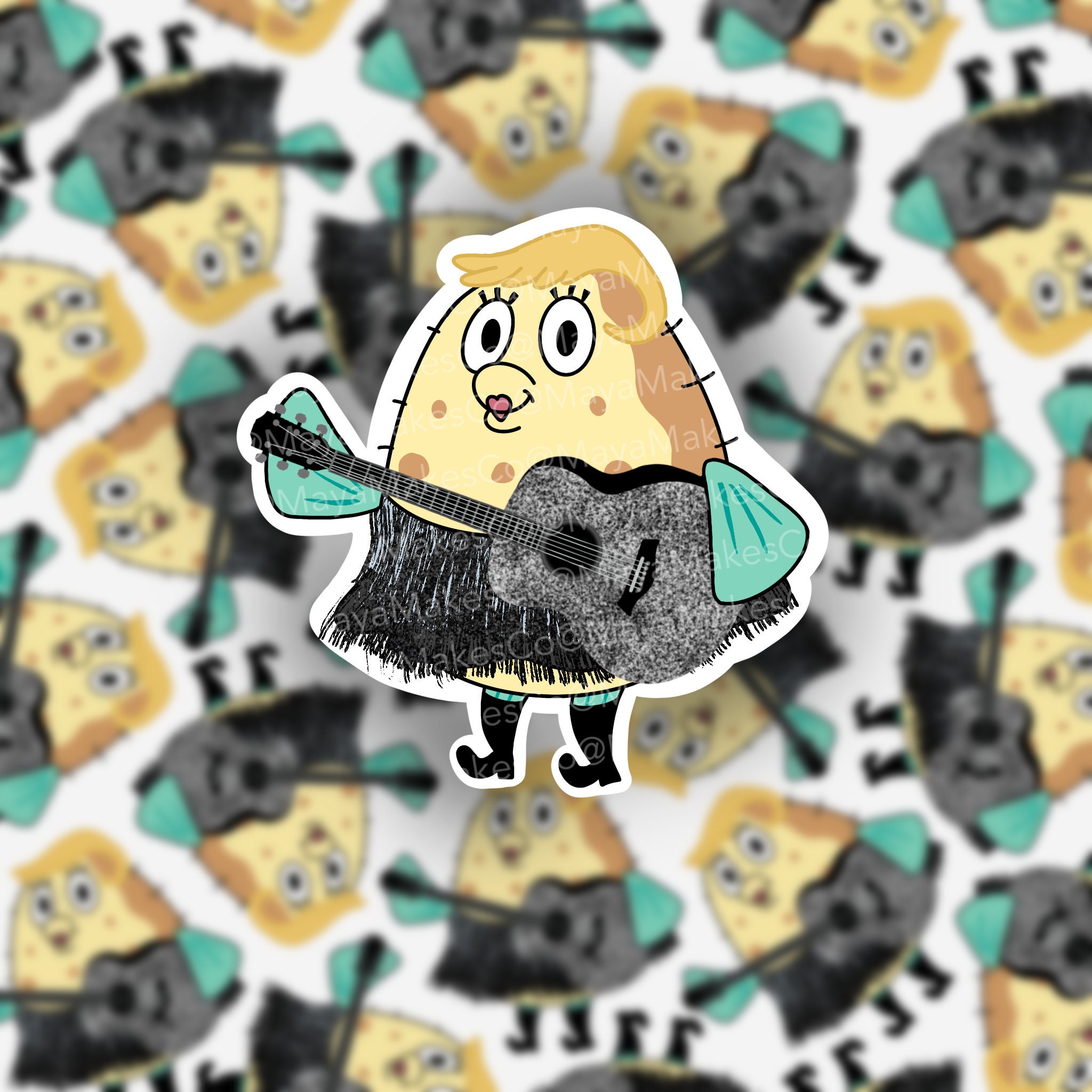 Spongebob x Taylor Swift Kollektion Farbstoff-Cut Aufkleber | Etsy