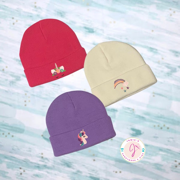 Unicorn Beanie - Etsy