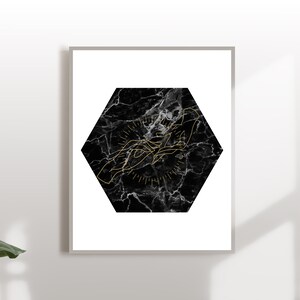 Marble Print, Abstract Art, Black Marble Poster, Printable Art, Marble ...