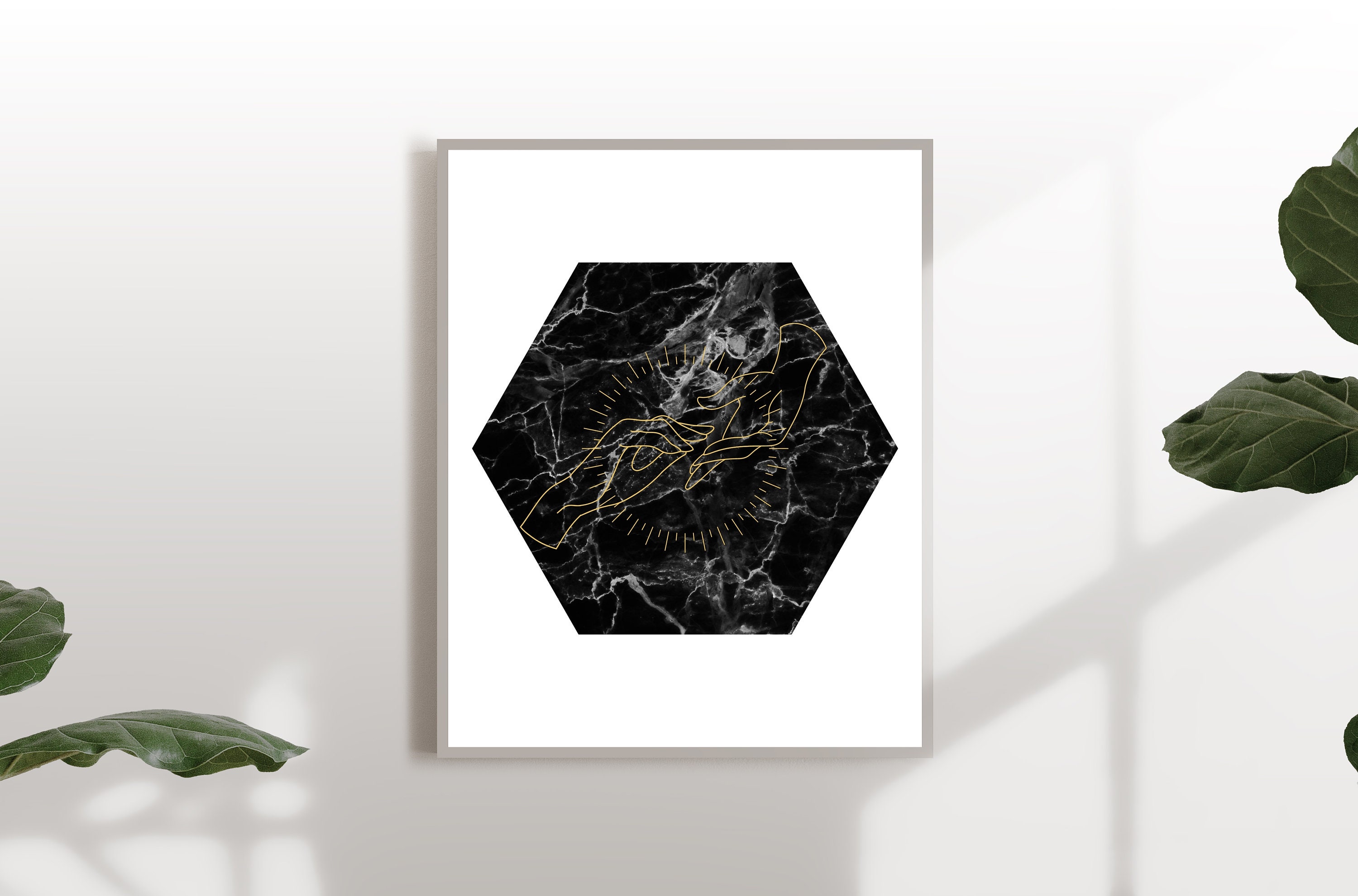 Marble Print Abstract Art Black Marble Poster Printable - Etsy