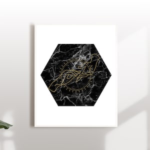 Marble Print, Abstract Art, Black Marble Poster, Printable Art, Marble ...
