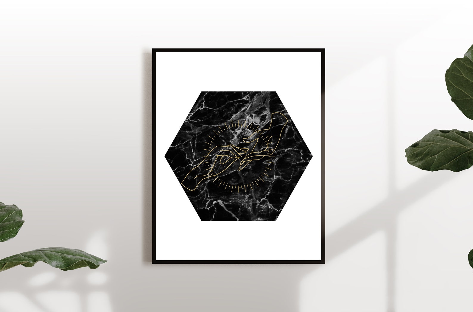 Marble Print, Abstract Art, Black Marble Poster, Printable Art, Marble ...