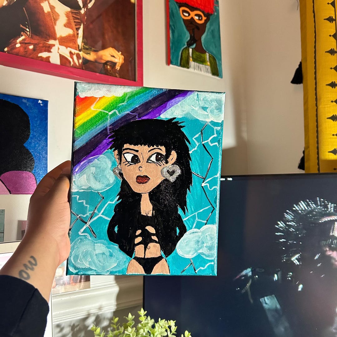 Rico Nasty Painting, Monster High Art, Acrylic Painting, Canvas Art ...