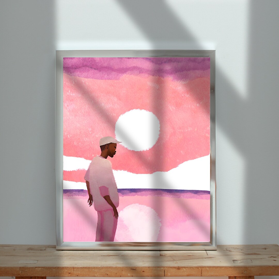 Frank Ocean Watercolor Art, Digital Print, Frank Ocean Wall Art ...