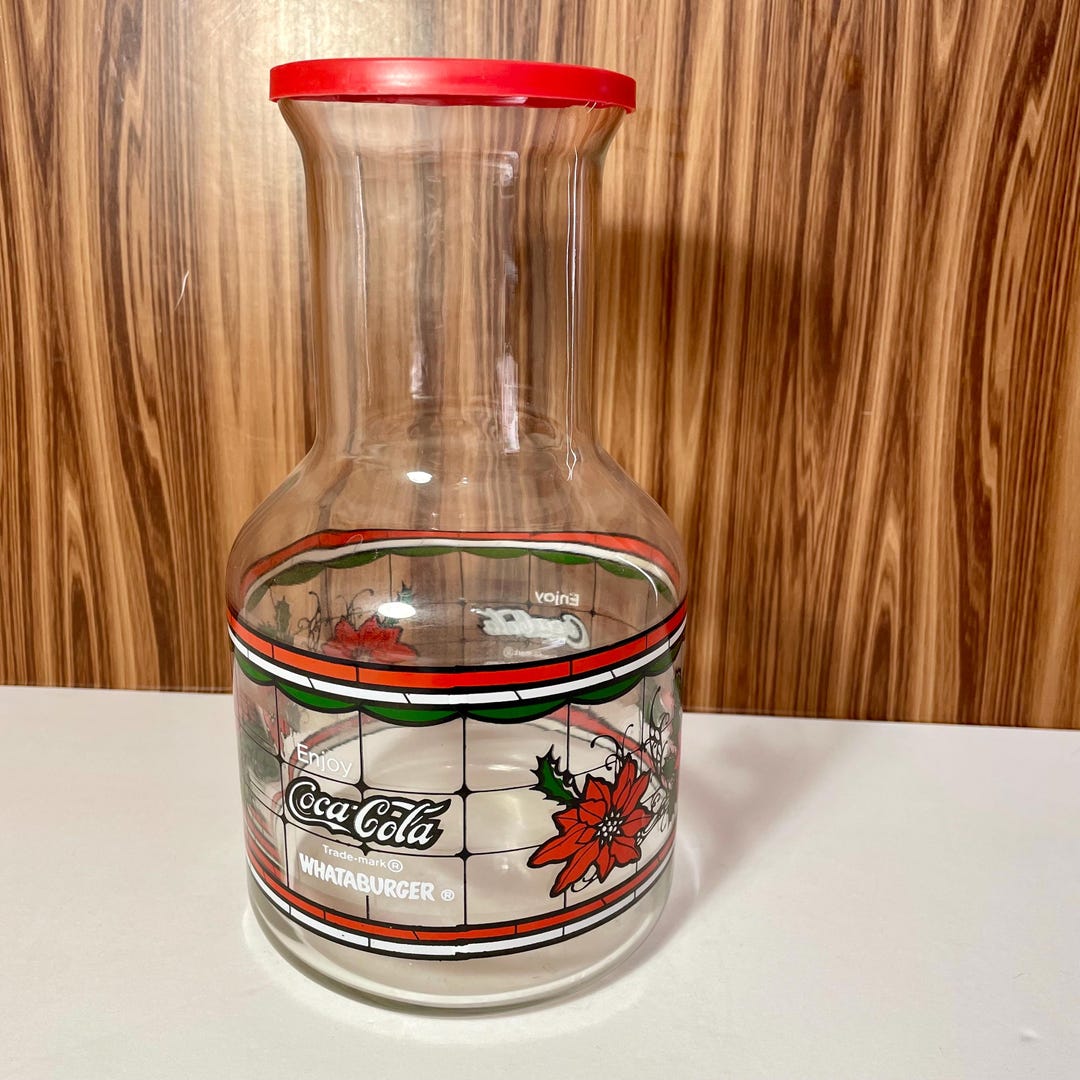 Vintage Coca-cola Whataburger 48 Oz Holiday Drink Carafe - Etsy