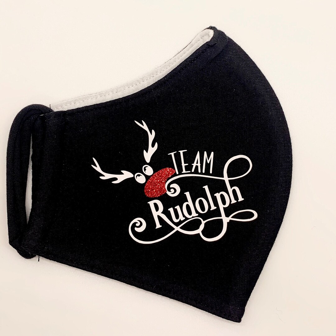 Rudolph Mask - Etsy